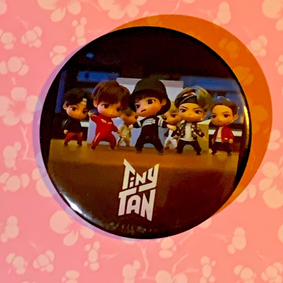 Office | Bts Tiny Tan Pin Button | Poshmark